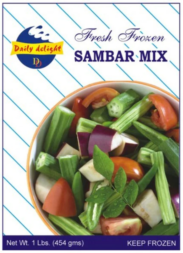 Daily Delight Frozen Sambar Mix – 1 lb – South Indian Grocery