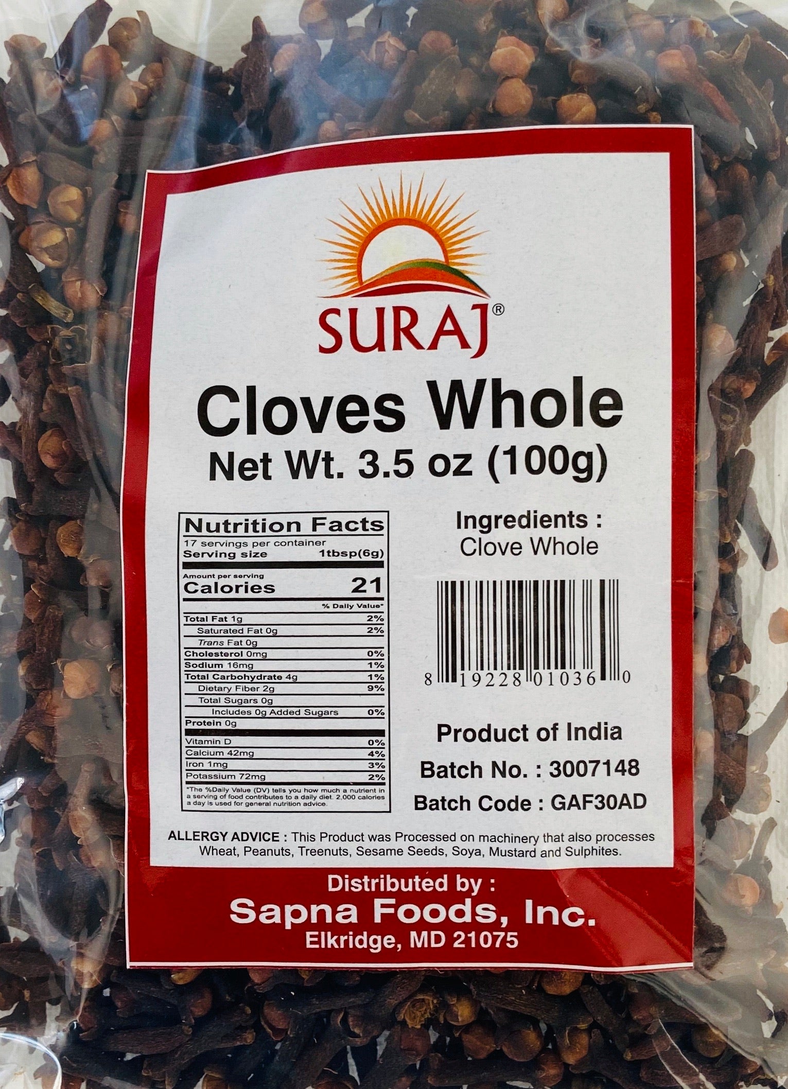 Cloves Whole – 100 g – South Indian Grocery